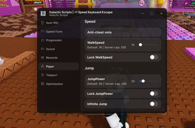 Galactic Scripts +1 Speed Keyboard Escape OP (Keyless) - Auto Win