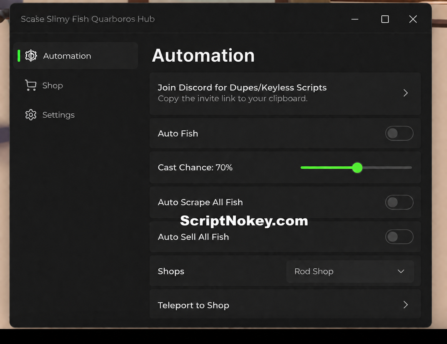 Auto Fish and Scrape all fish OP Keyless